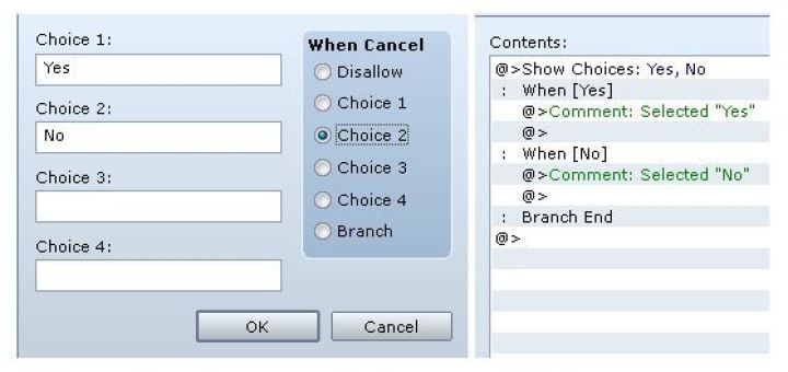 Understanding and Extending Event Choices – 姫HimeWorks